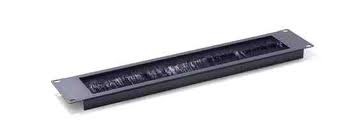 PRISM Cabinet Brush Strip Panel 2U Black — Comms Centre