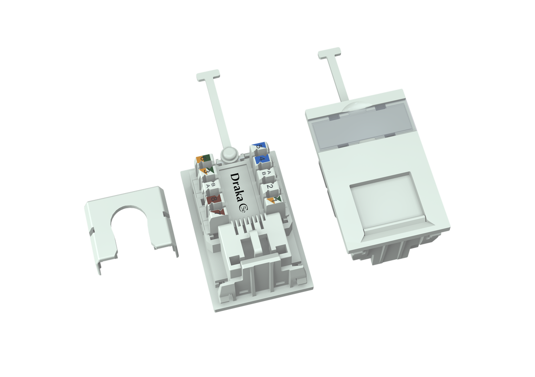 PRYSMIAN Cat6 UTP Module | EuroMod 25x50 | 110/LSA Punchdown | White ...